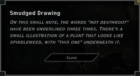 Note: Smudged Drawing | Dragon Age Wiki | Fandom