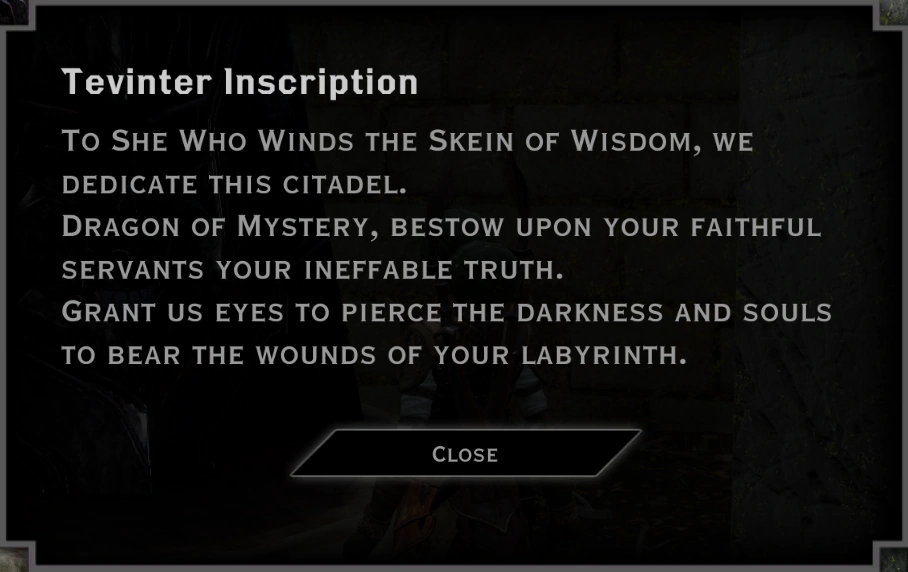 Note: Tevinter Inscription | Dragon Age Wiki | Fandom