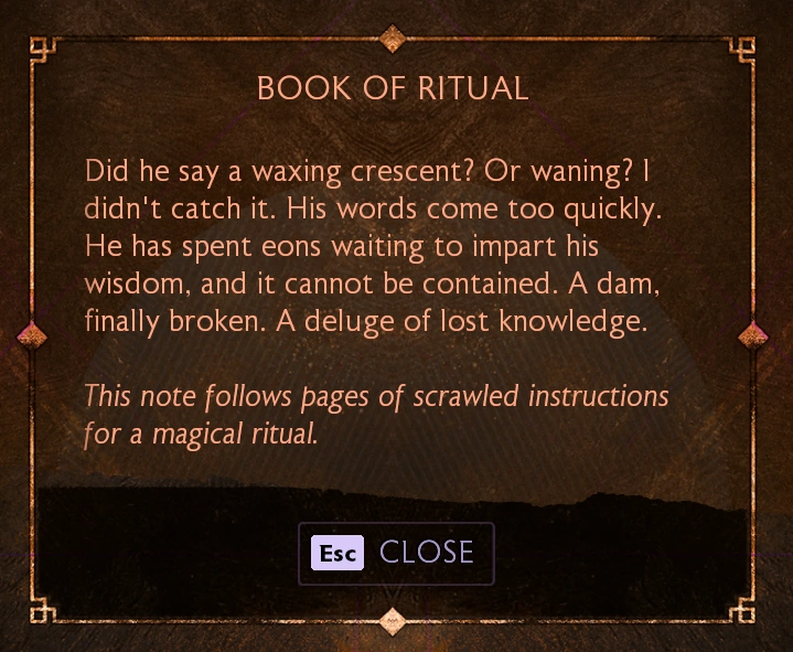 Note: Book of Ritual | Dragon Age Wiki | Fandom