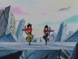 Goku And Vegeta Fusion Dance Ss4