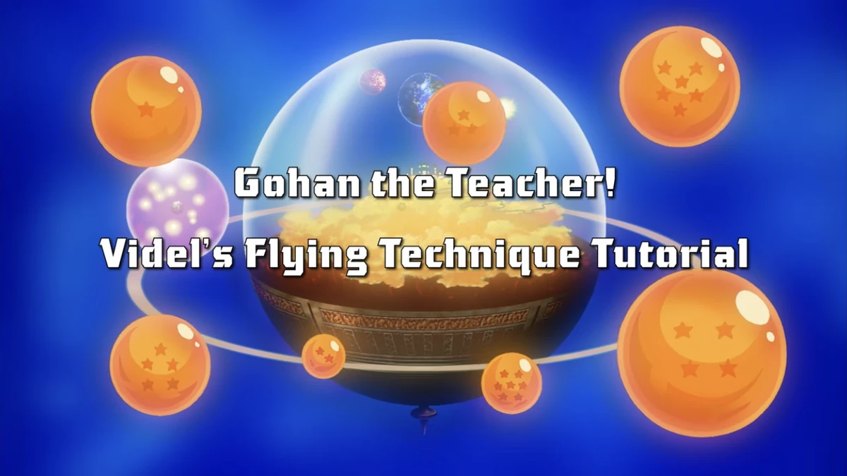Gohan the Teacher! Videl's Flying Technique Tutorial | Dragon Ball Wiki ...