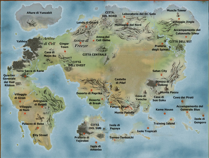 Lista dei luoghi | Dragon Ball Wiki Italia | Fandom
