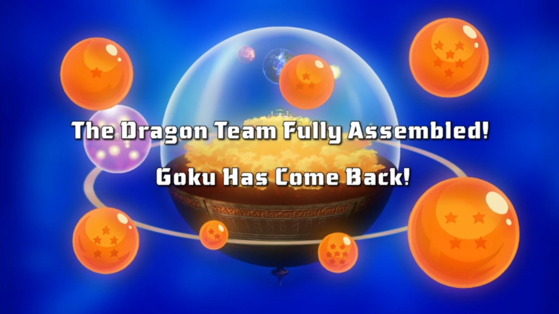 The Dragon Team Fully Assembled! Goku Has Come Back! | Dragon Ball Wiki ...