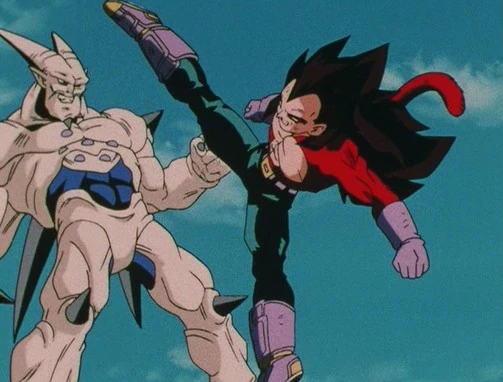 Son Goku y Vegeta Supersaiyano 4 vs. Super Yi Xing Long | Dragon Ball ...