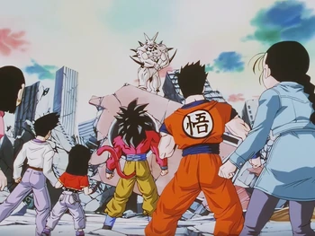 Son Goku Supersaiyano 4 vs. Yi Xing Long | Dragon Ball Wiki Hispano ...