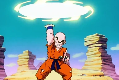 Krillin With Hair Destructo Disk Dragon Ball Info: Krillin & The