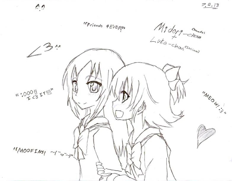 Chibi Anime Friends Drawing