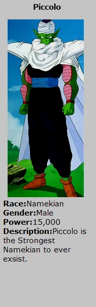 Piccolo Card | Dragon Ball Card Wiki | Fandom