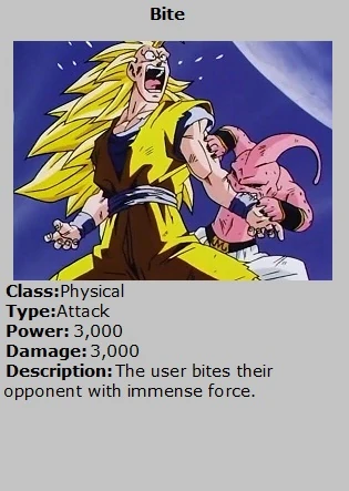 Bite Card | Dragon Ball Card Wiki | Fandom