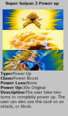 Super Saiyan 3 Power Up Card | Dragon Ball Card Wiki | Fandom