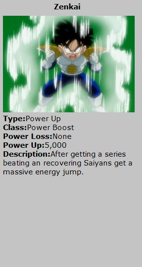 Zenkai Card | Dragon Ball Card Wiki | Fandom