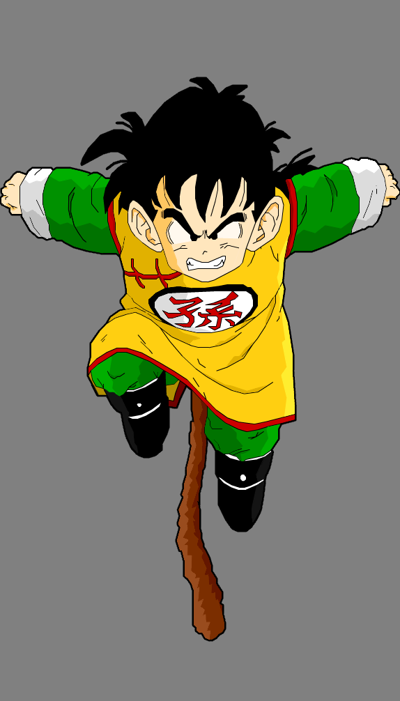 Kid Gohan With Tail
