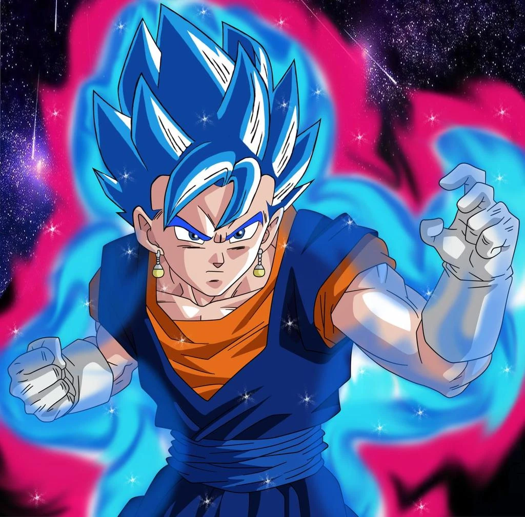 super saiyan blue vegito coloring pages