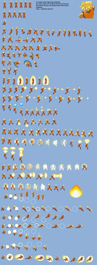 Ssj4 Goku Sprite Sheet