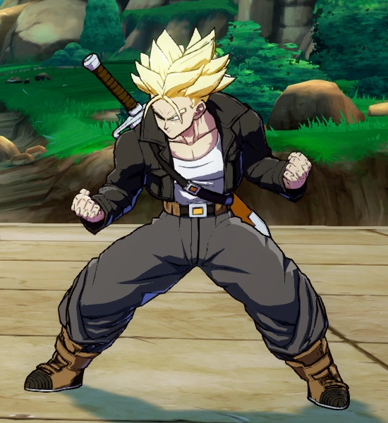 dragon ball gt coloring pages of trunks