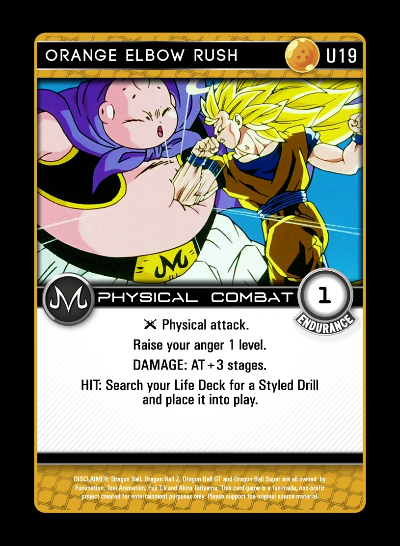Orange Elbow Rush | DragonBallZTCG Wiki | Fandom