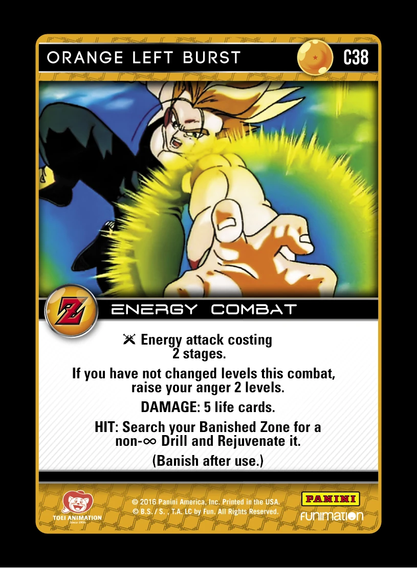 Orange Left Burst | DragonBallZTCG Wiki | Fandom