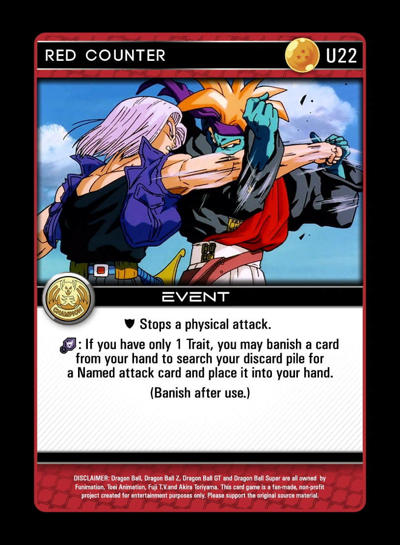 Red Counter | DragonBallZTCG Wiki | Fandom