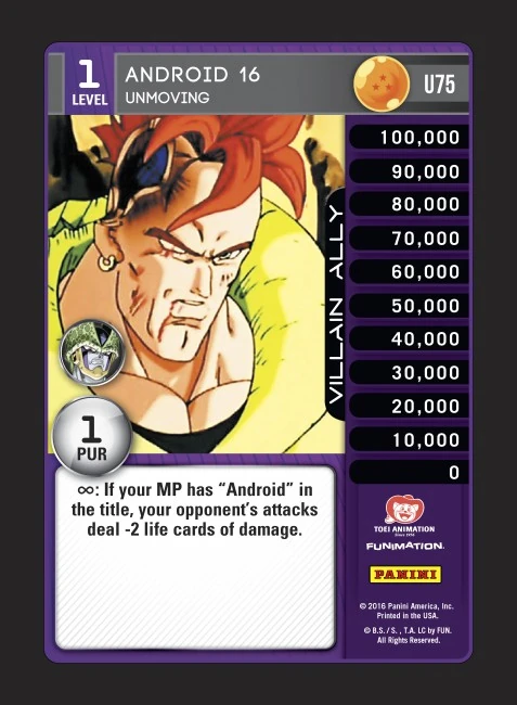 Android 16 - Unmoving | DragonBallZTCG Wiki | Fandom