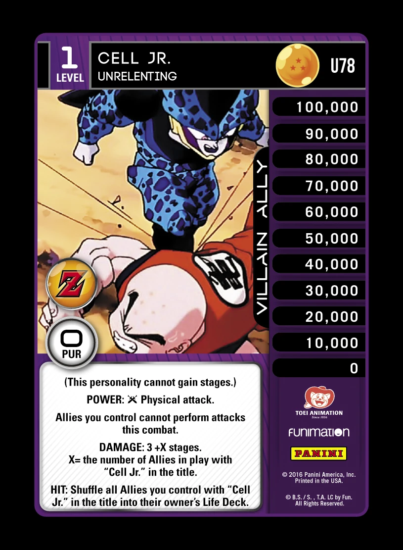 Cell Jr. - Unrelenting | DragonBallZTCG Wiki | Fandom