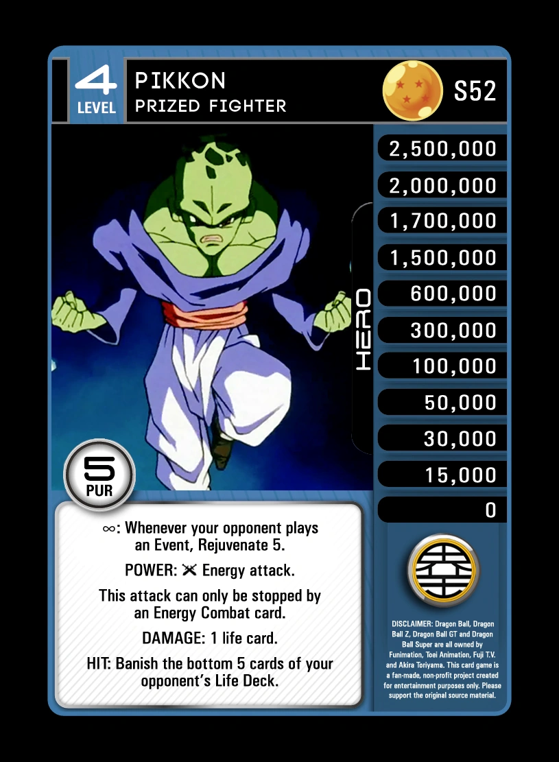 Pikkon - Prized Fighter | DragonBallZTCG Wiki | Fandom