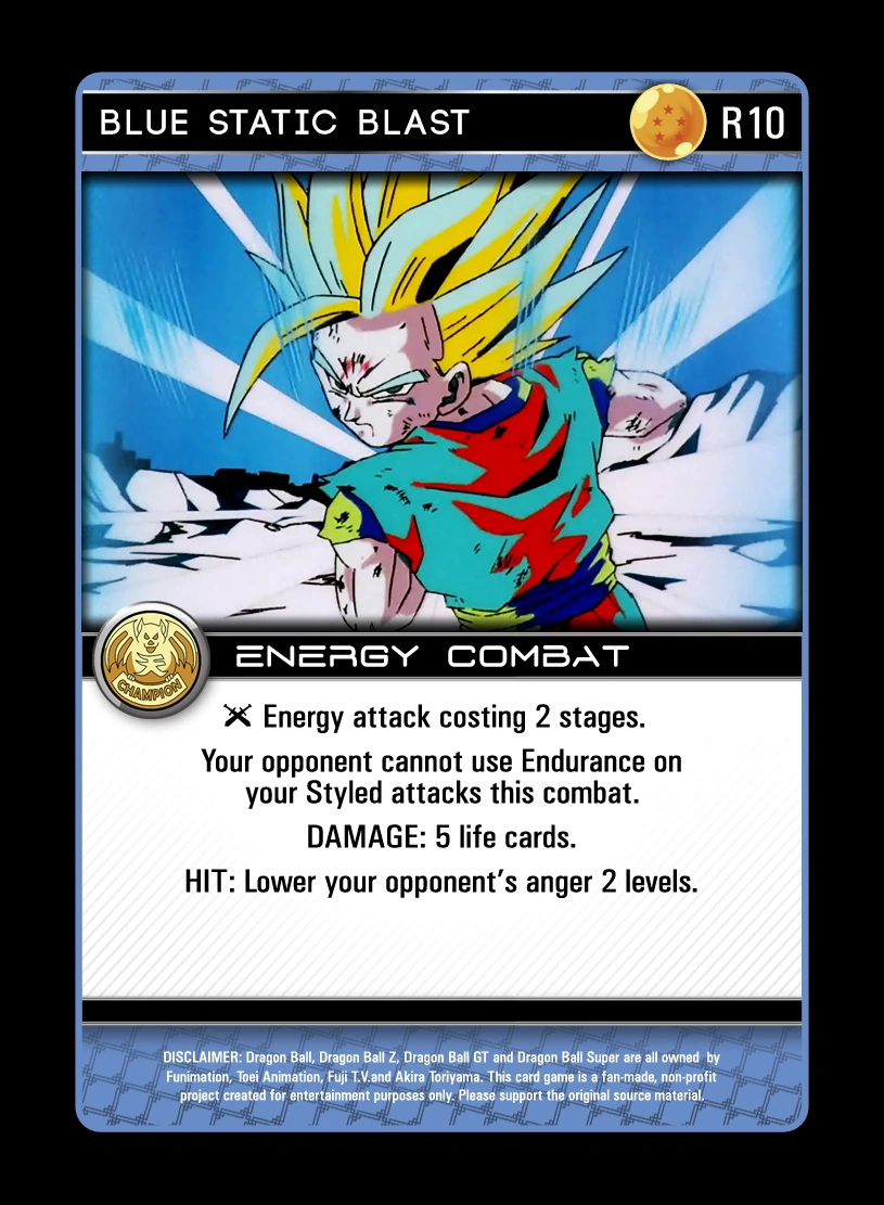 Blue Static Blast | DragonBallZTCG Wiki | Fandom