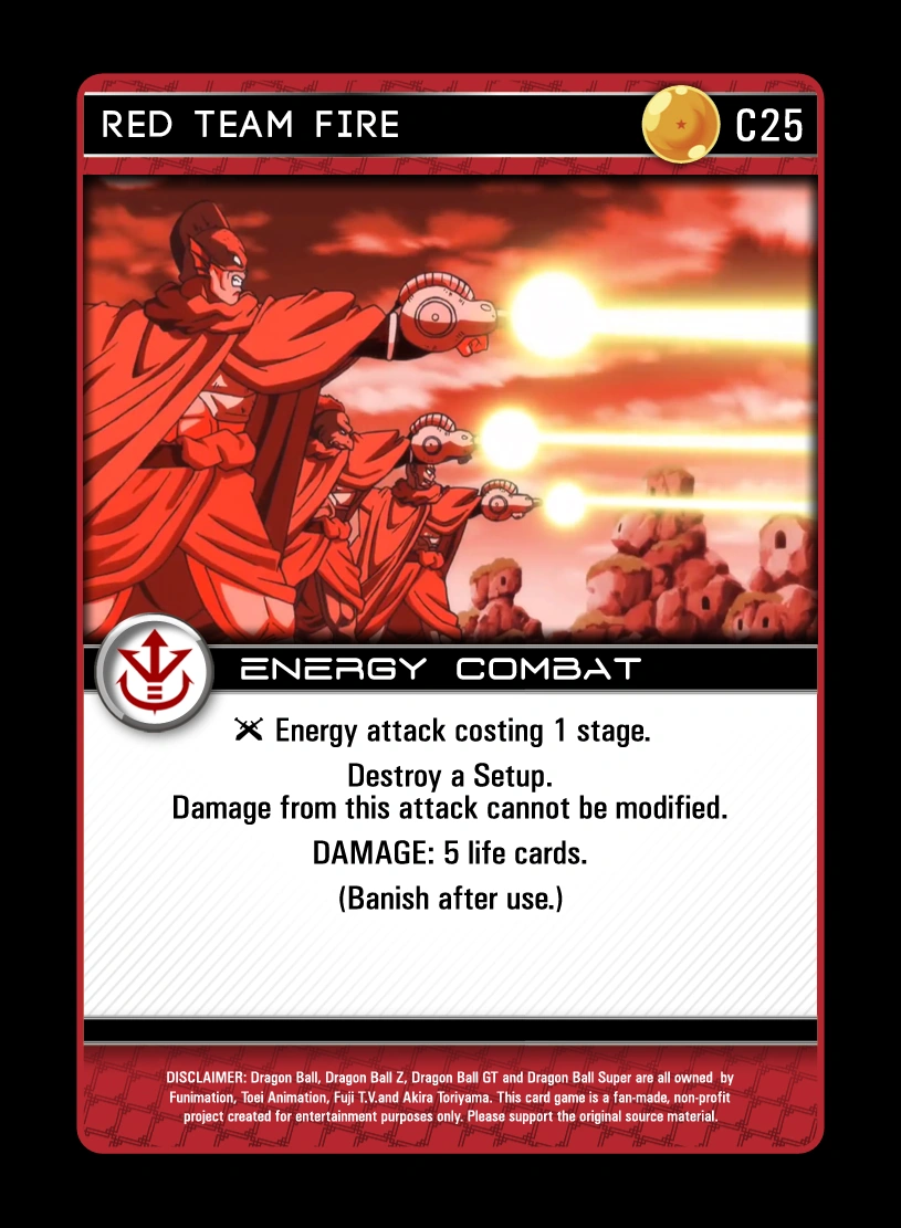 Red Team Fire | DragonBallZTCG Wiki | Fandom