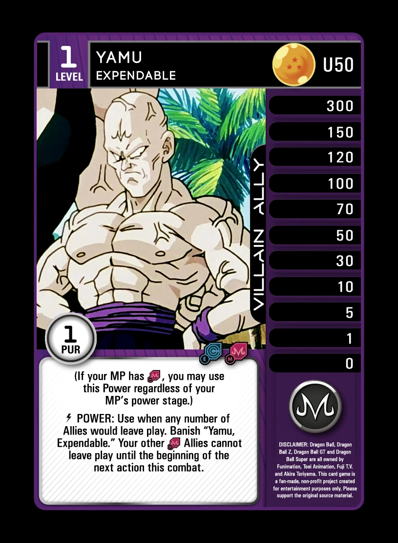 Yamu - Expendable | DragonBallZTCG Wiki | Fandom