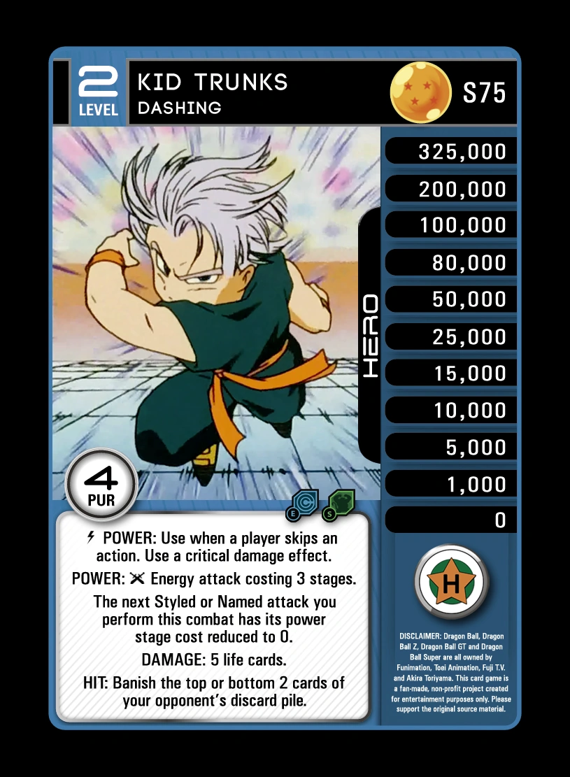 Kid Trunks - Dashing | DragonBallZTCG Wiki | Fandom