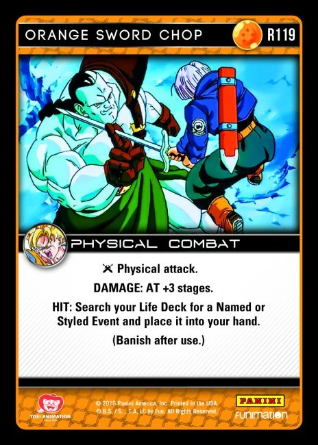 Orange Sword Chop | DragonBallZTCG Wiki | Fandom