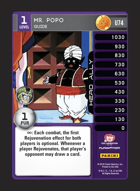 Mr. Popo - Guide | DragonBallZTCG Wiki | Fandom