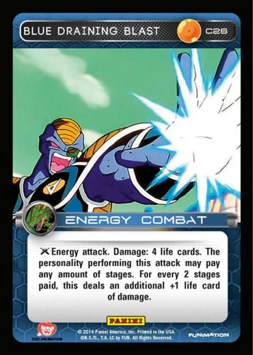 Blue Draining Blast | DragonBallZTCG Wiki | Fandom