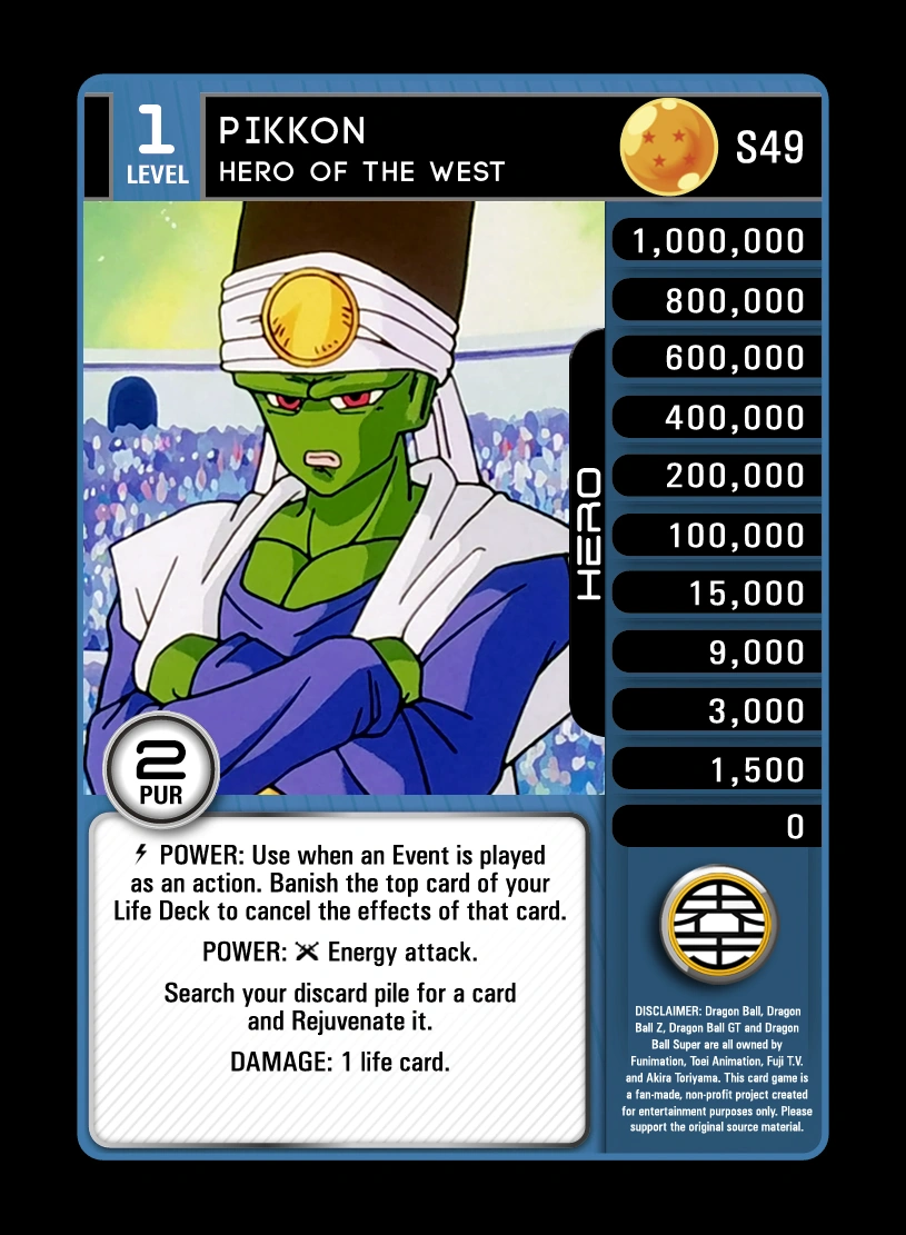 Pikkon - Hero of the West | DragonBallZTCG Wiki | Fandom