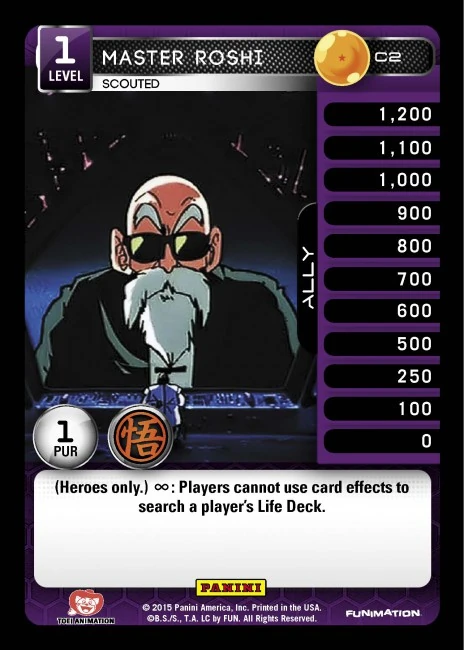 Master Roshi - Scouted | DragonBallZTCG Wiki | Fandom