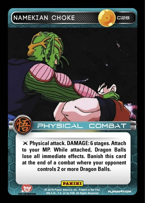 Namekian Choke | DragonBallZTCG Wiki | Fandom