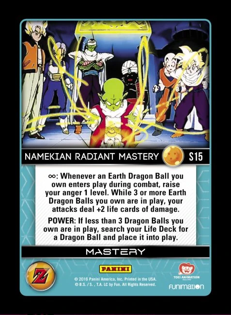 Namekian Radiant Mastery | DragonBallZTCG Wiki | Fandom