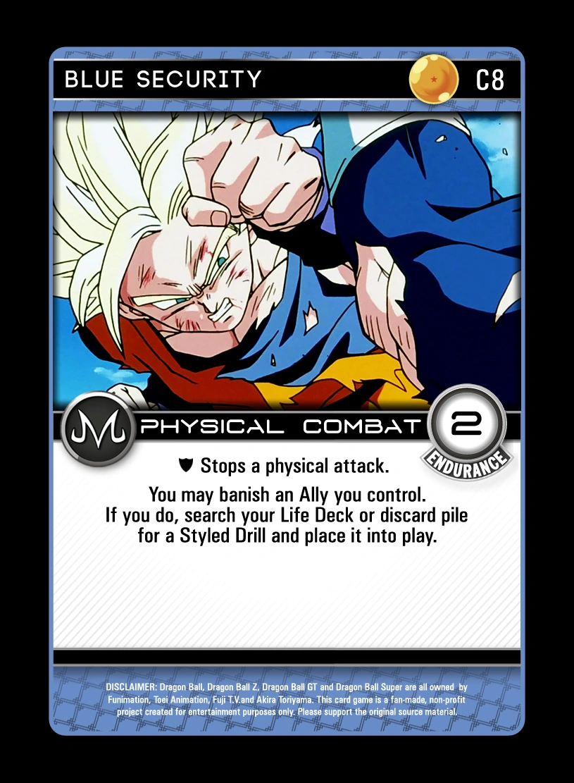 Blue Security | DragonBallZTCG Wiki | Fandom