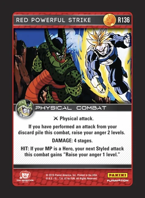 Red Powerful Strike | DragonBallZTCG Wiki | Fandom