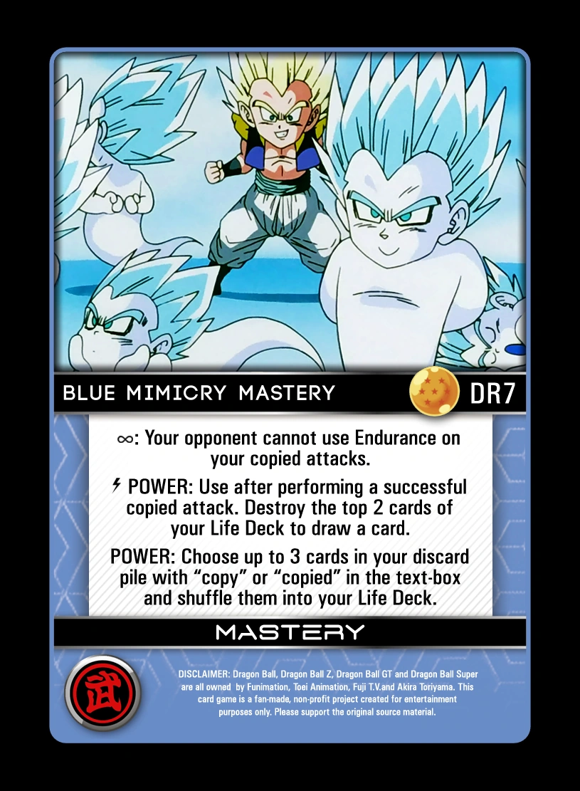 Blue Mimicry Mastery | DragonBallZTCG Wiki | Fandom