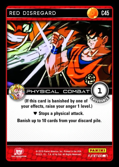 Red Disregard | DragonBallZTCG Wiki | Fandom