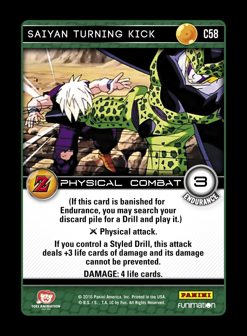 Saiyan Turning Kick | DragonBallZTCG Wiki | Fandom