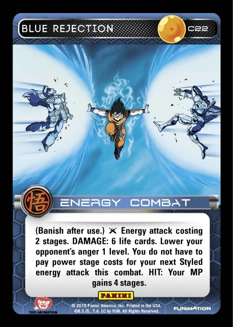 Blue Rejection | DragonBallZTCG Wiki | Fandom
