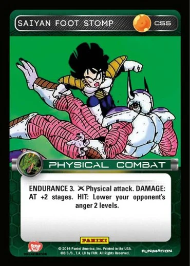 Saiyan Foot Stomp | DragonBallZTCG Wiki | Fandom