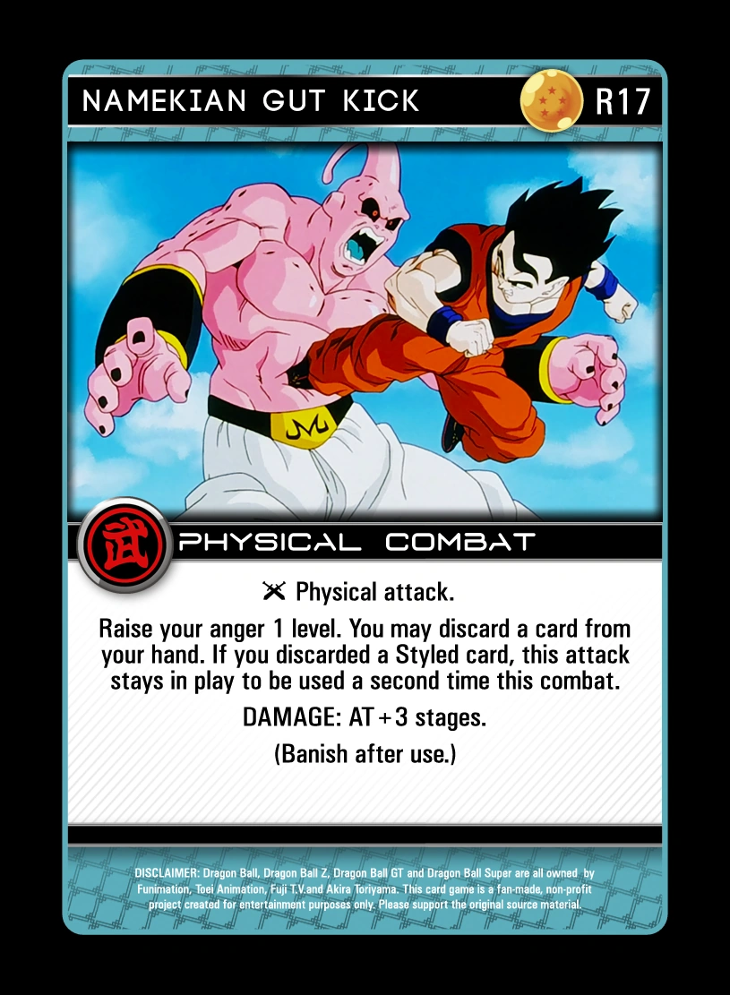 Namekian Gut Kick | DragonBallZTCG Wiki | Fandom