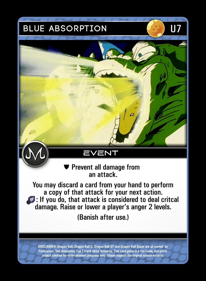 Blue Absorption | DragonBallZTCG Wiki | Fandom