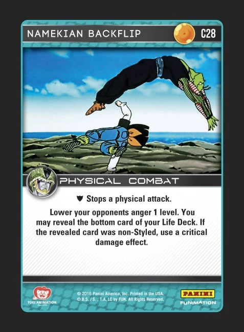 Namekian Backflip | DragonBallZTCG Wiki | Fandom
