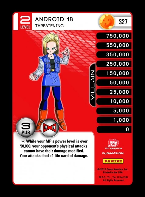 Android 18 - Threatening | DragonBallZTCG Wiki | Fandom