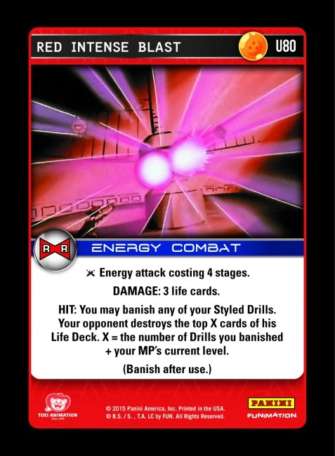 Red Intense Blast | DragonBallZTCG Wiki | Fandom