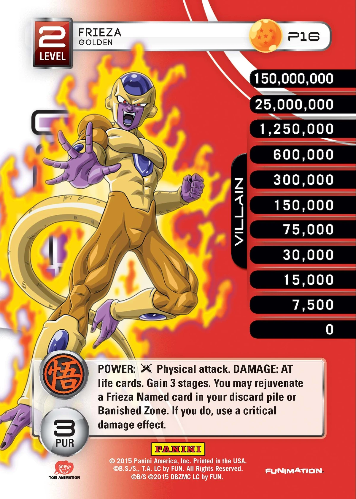 Frieza - Golden | DragonBallZTCG Wiki | Fandom