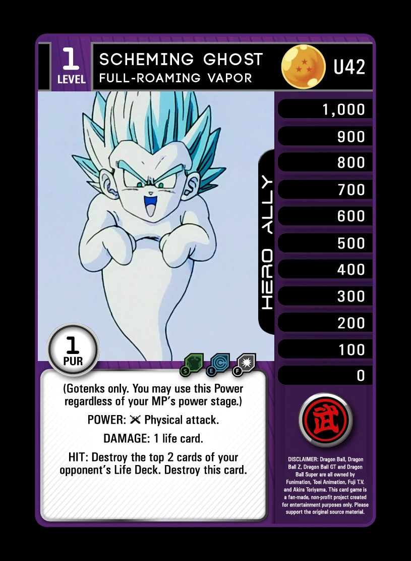 Scheming Ghost - Full-Roaming Vapor | DragonBallZTCG Wiki | Fandom